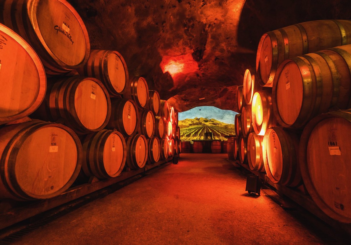 Gibbston Wine Cave Projection | TomTom Productions