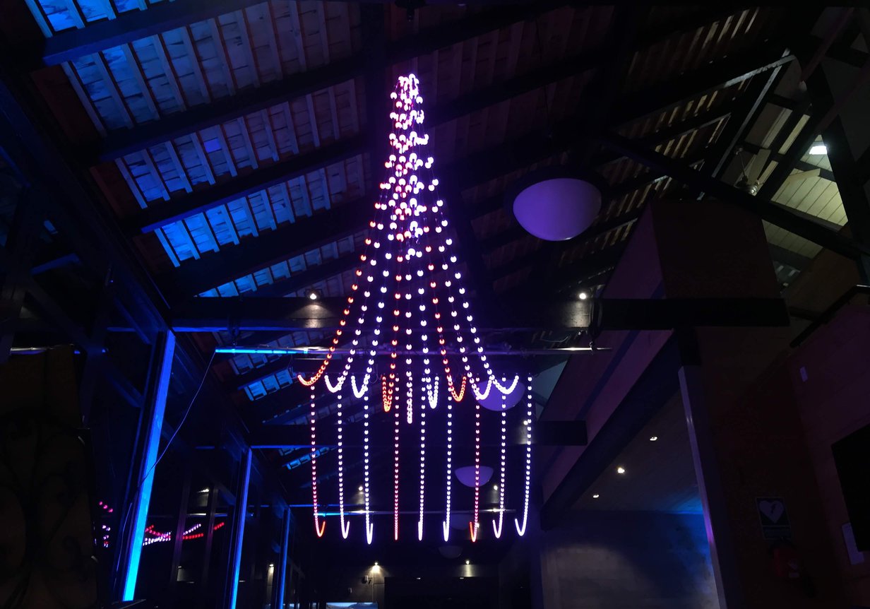 Light Bead Chandeliers | TomTom Productions